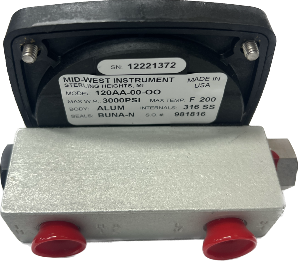 DP Gauge Model 120AA00OO from 100 to 700 KPA