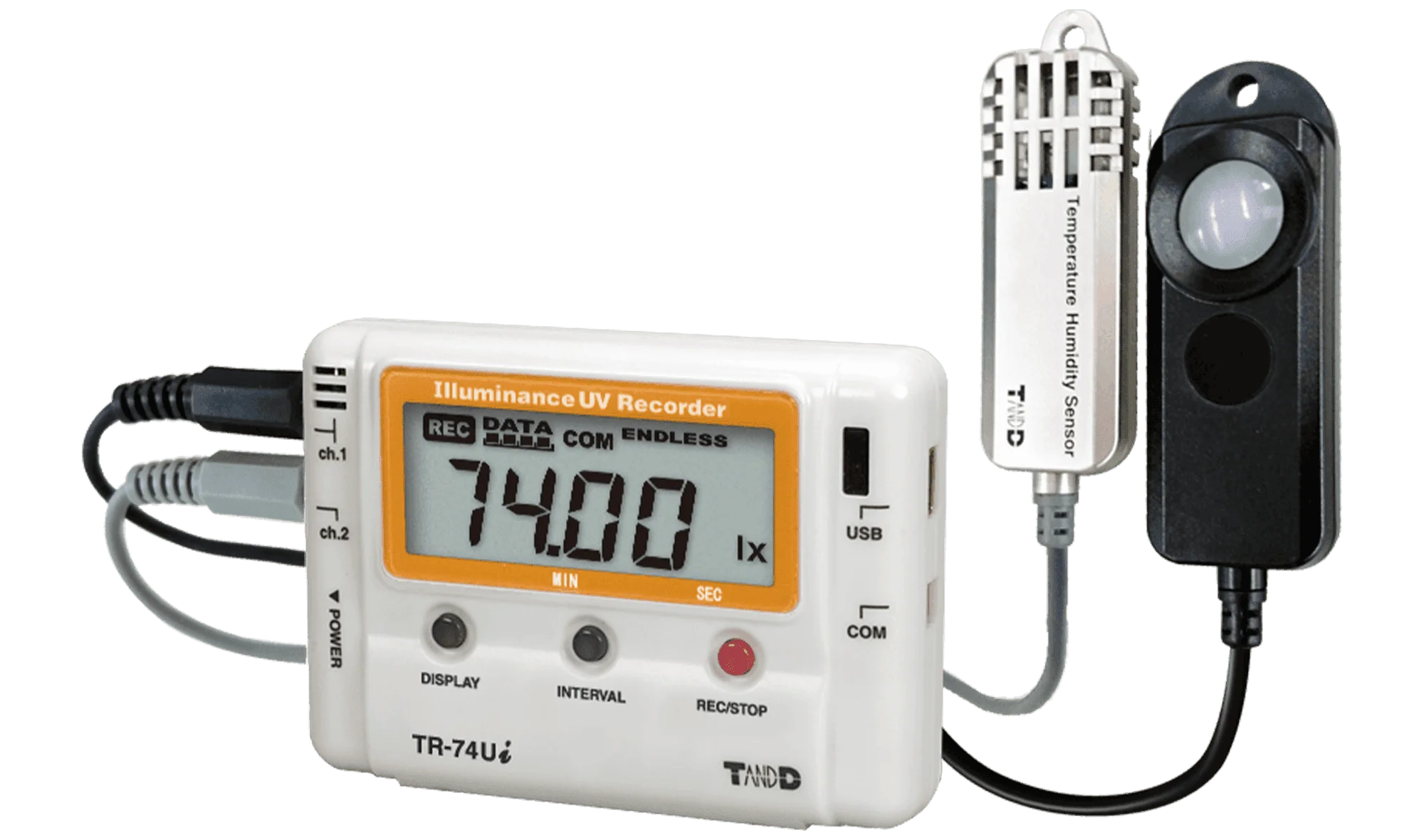 T&D TR‑74Ui‑S USB Illuminance, UV & Temperature Humidity Logger